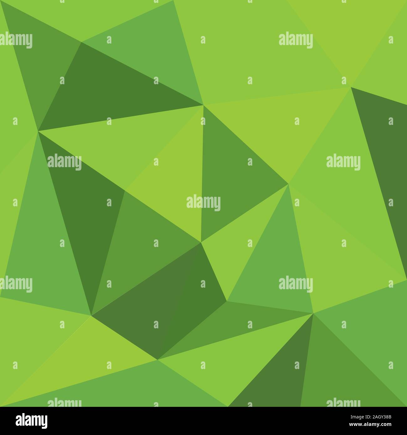 Green triangle vector background or pattern. Flat spring or summer ...