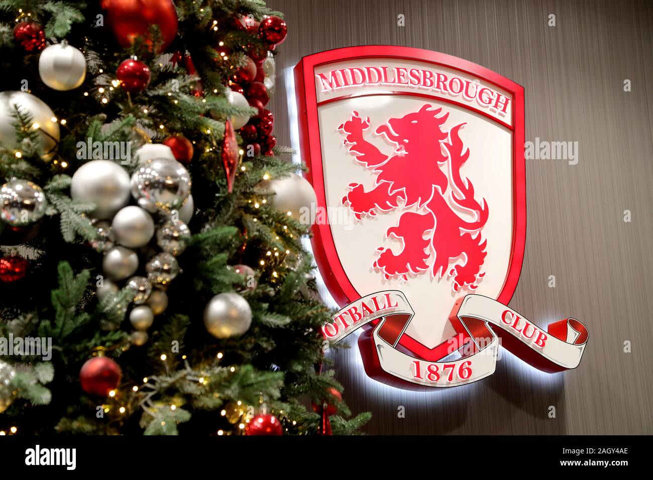 Christmas tree riverside stadium hi-res stock photography and images ...