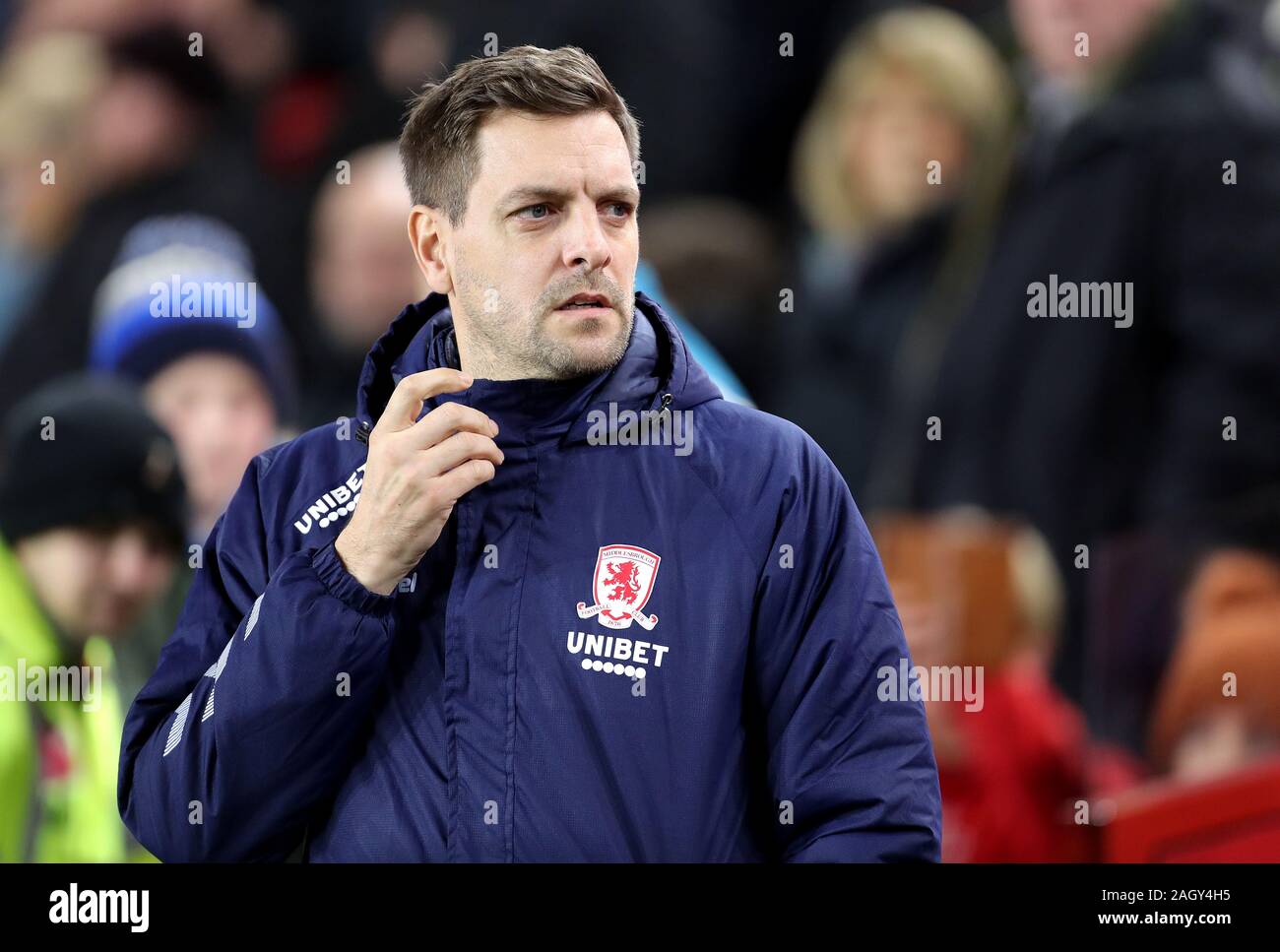 Middlesbrough manager Jonathan Woodgate before the game Stock Photo - Alamy