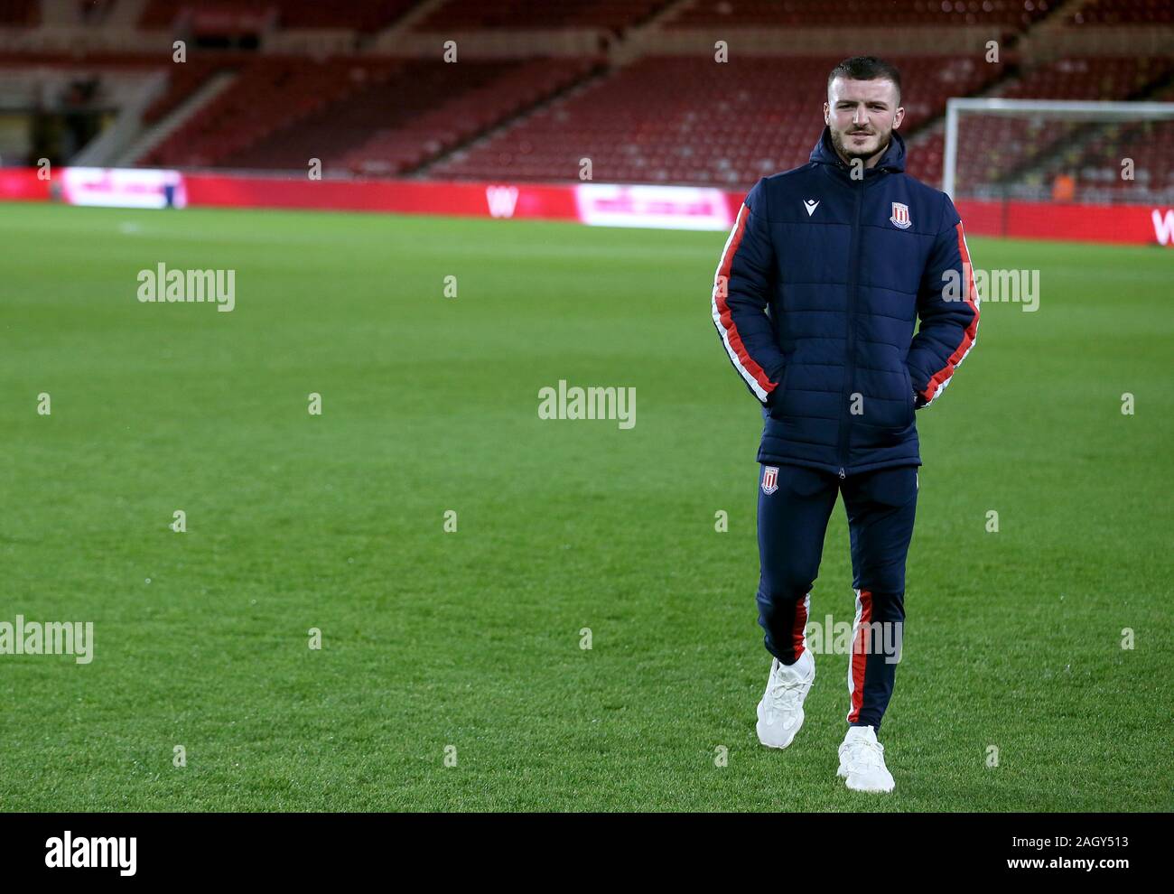 Stoke City's Tom Edwards before the game Stock Photo - Alamy