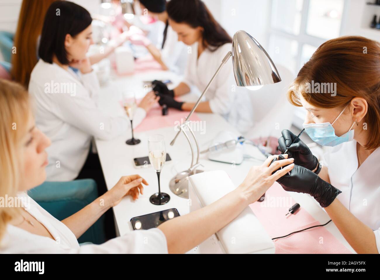 Manicure procedure hi-res stock photography and images - Alamy