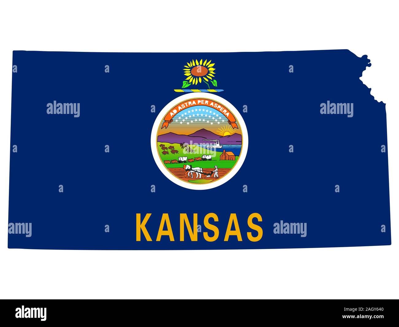 Kansan flag Stock Vector Images - Alamy