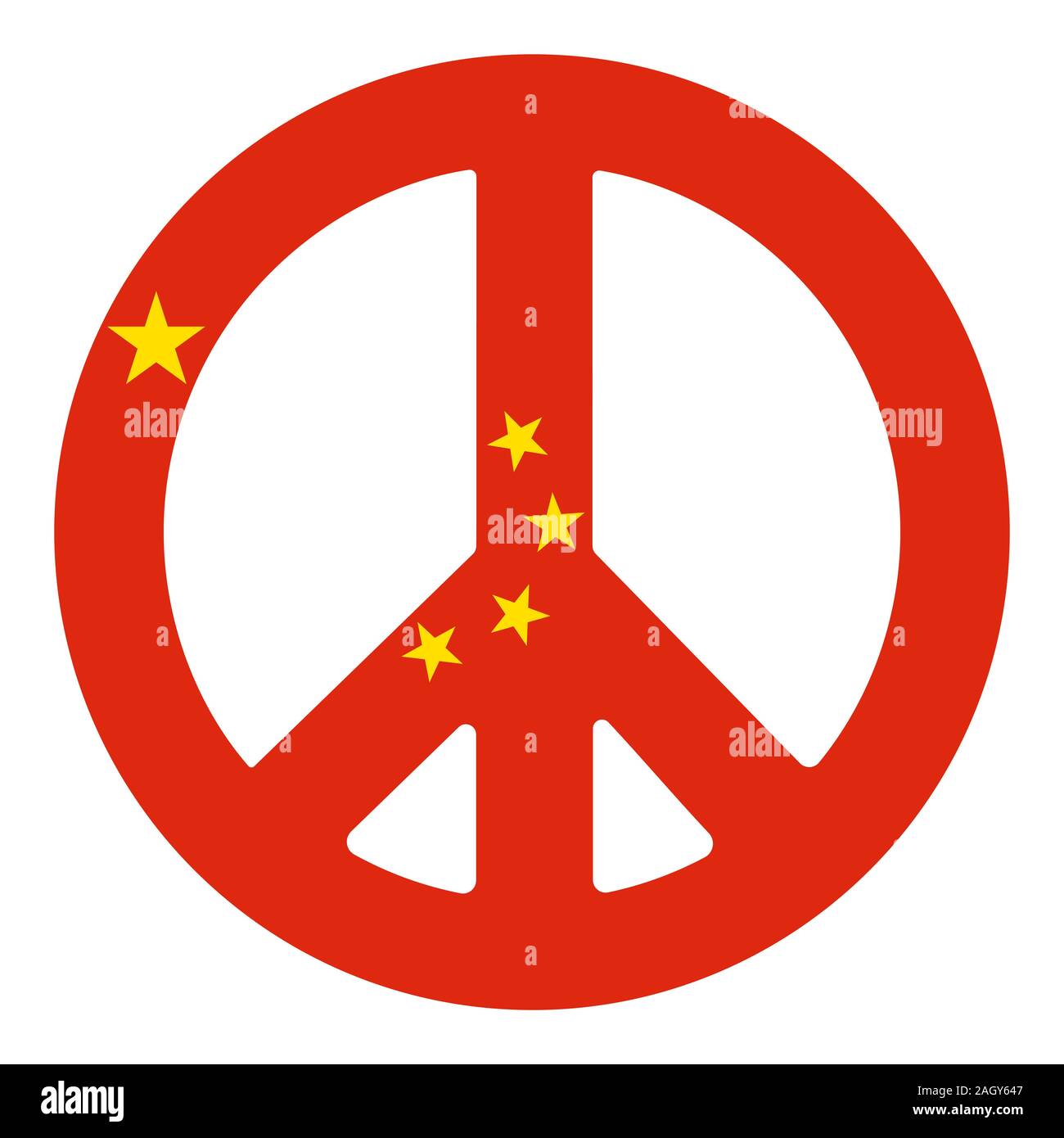 Chinese Peace Pacific Symbol Vector illustration Eps 10 Stock Vector ...