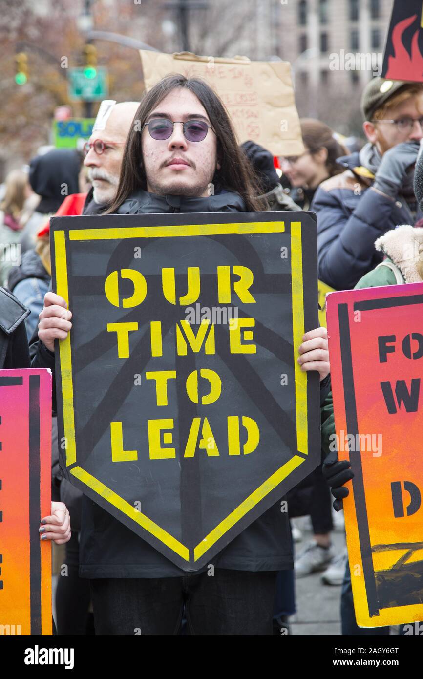 School students and others gather in New York City as part of the ...