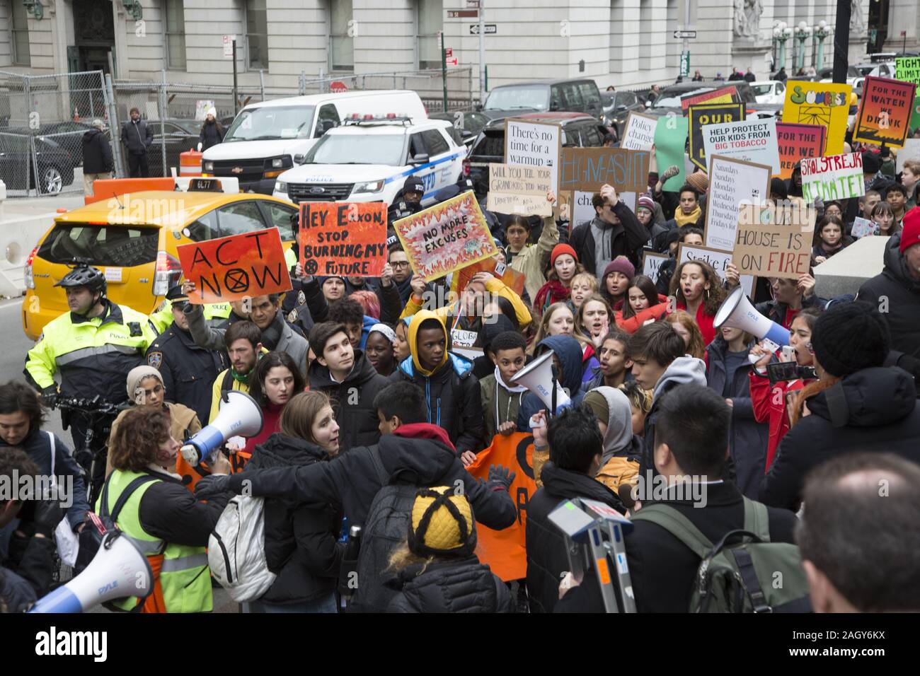 School students and others gather in New York City as part of the ...