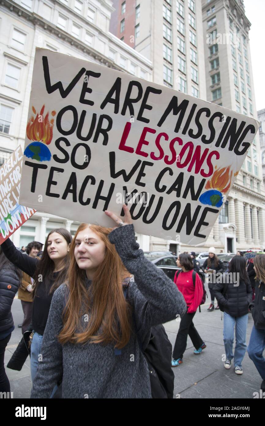 School students and others gather in New York City as part of the ...