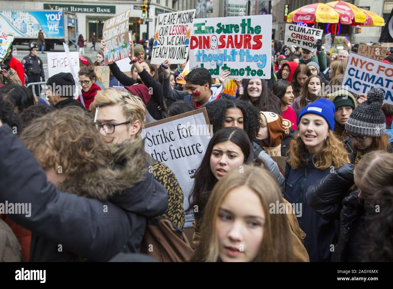 School students and others gather in New York City as part of the ...