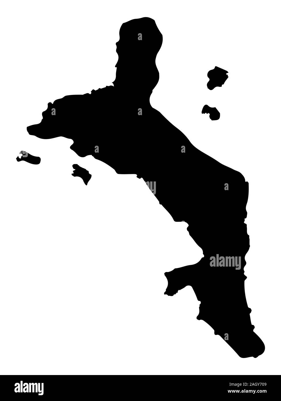 Seychelles Map Silhouette Vector illustration Eps 10 Stock Vector Image ...