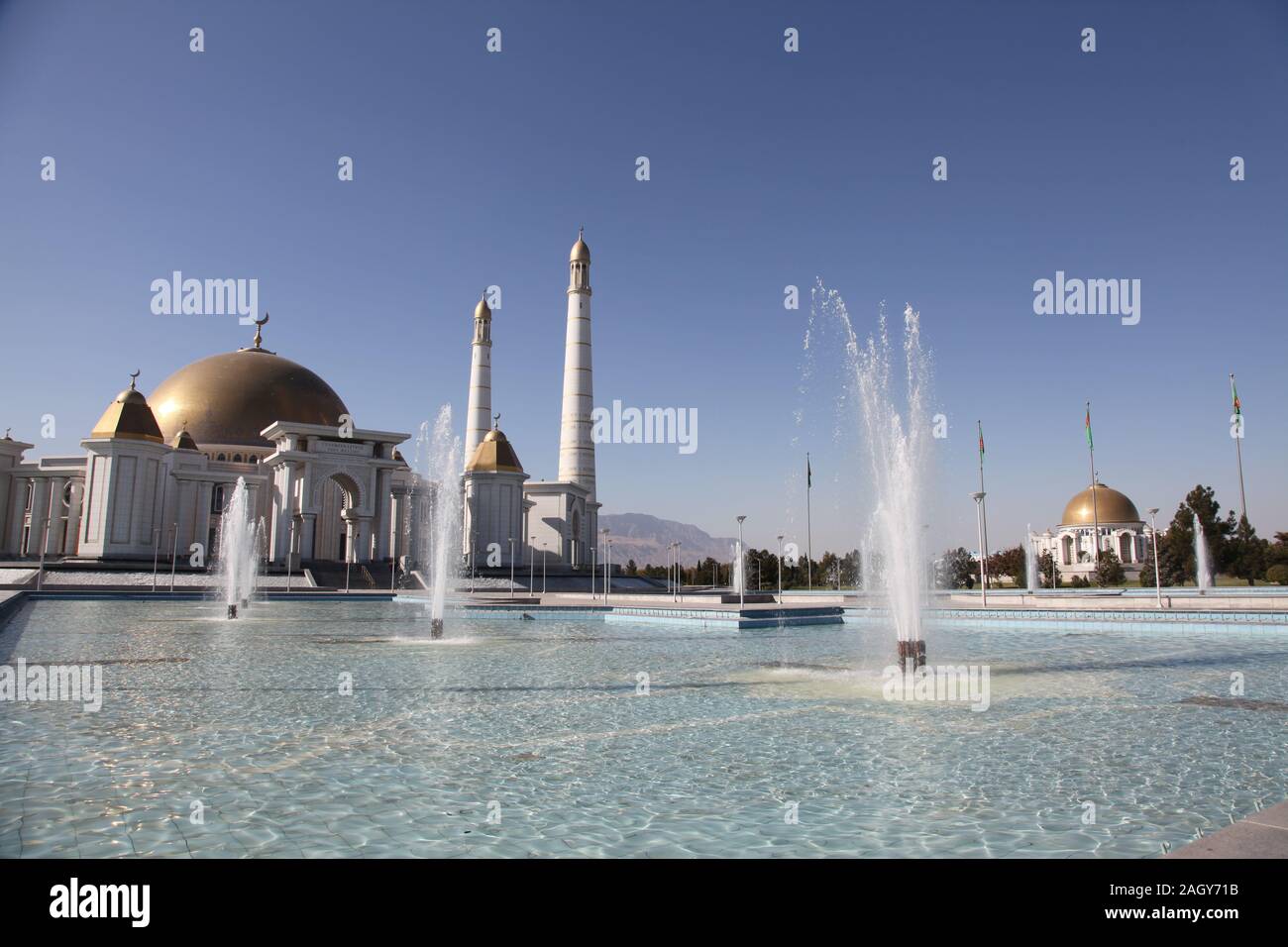 Türkmenbaşy Ruhy Mosque inTurkmenia Ashgabat Stock Photo - Alamy