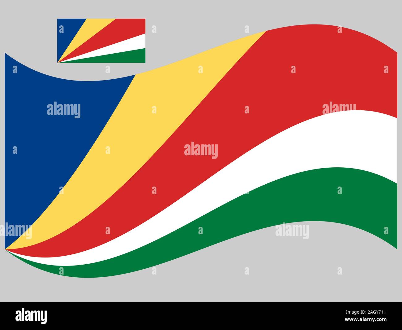 Seychelles official flag Stock Vector Images - Alamy