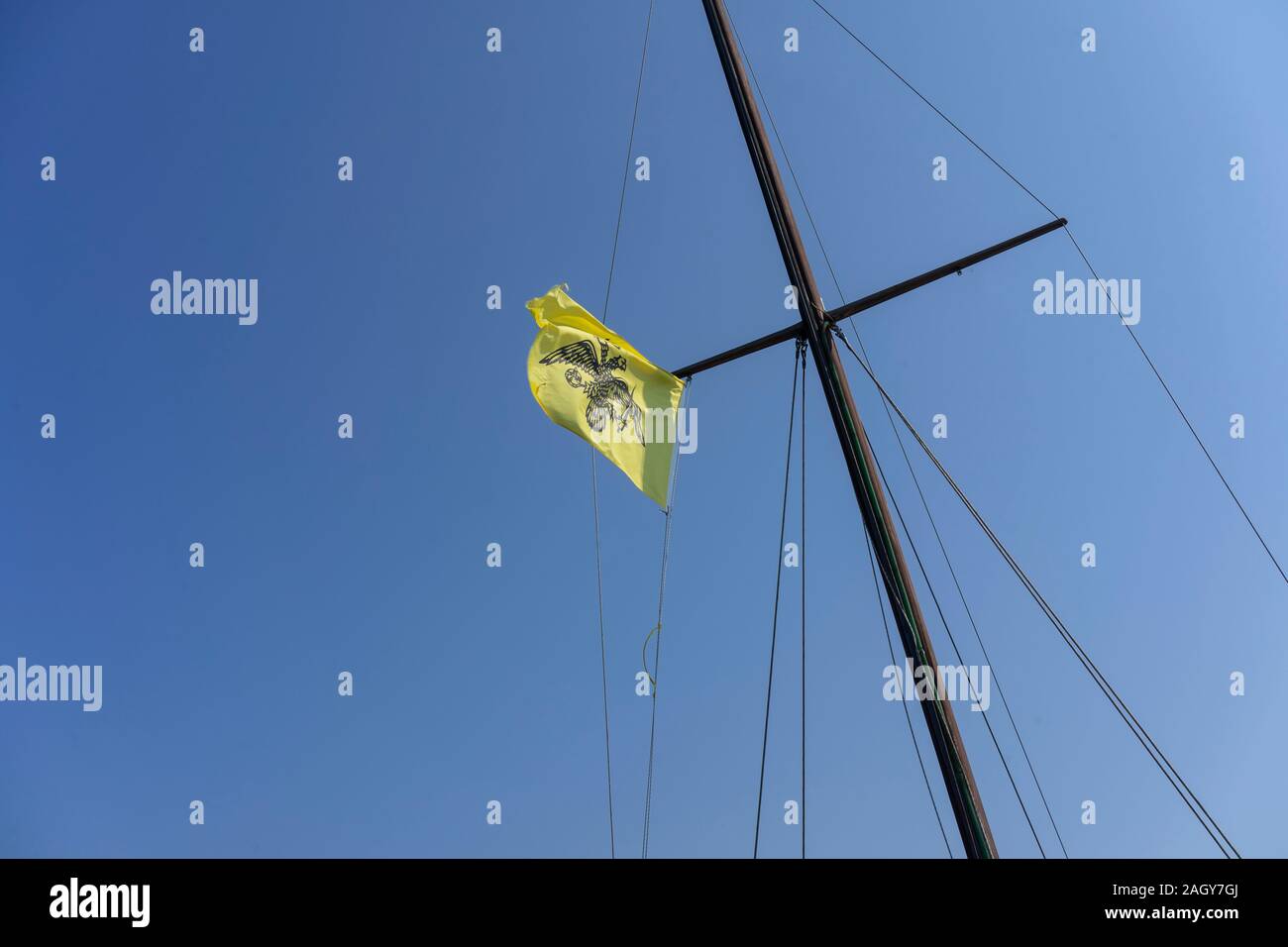 flag in the wind Stock Photo - Alamy