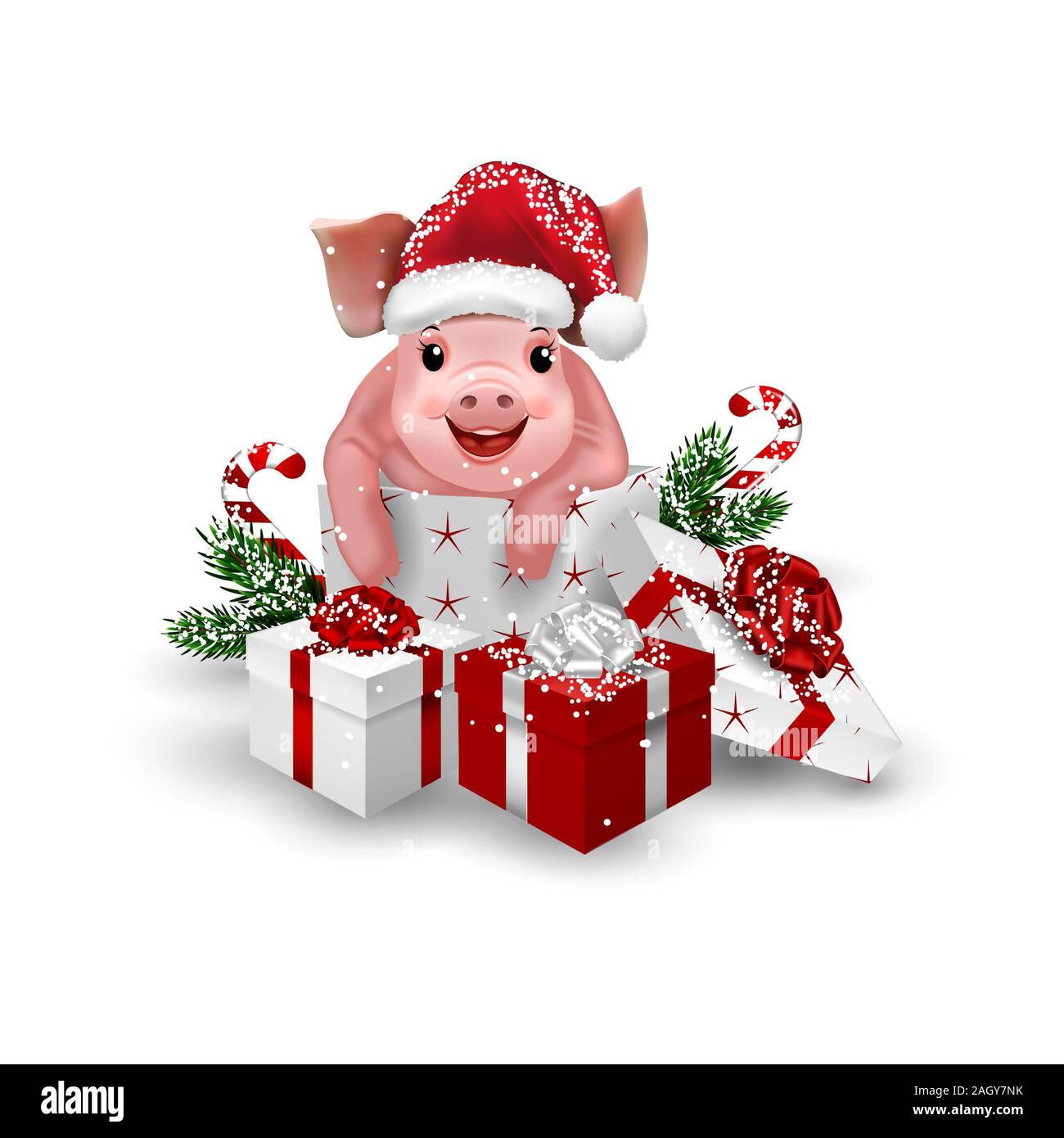 Cute little piglet Cut Out Stock Images & Pictures - Alamy