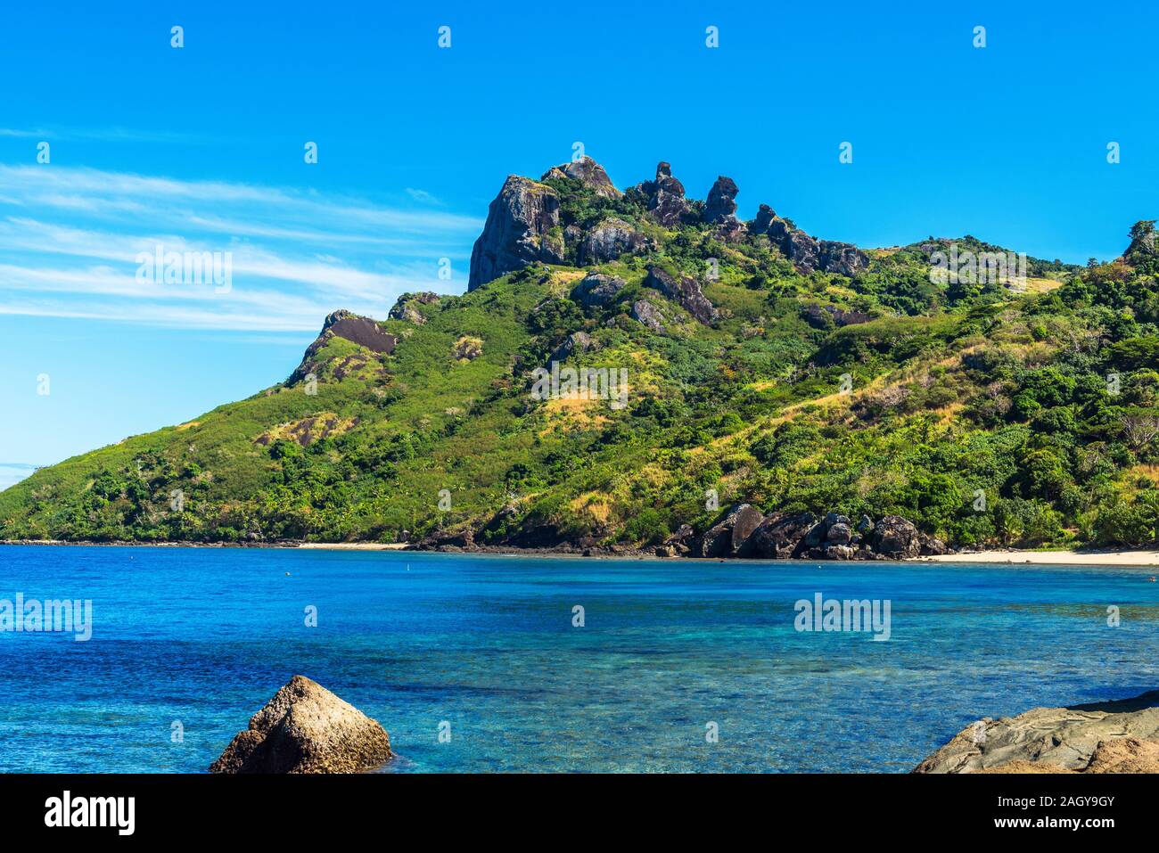 Beautiful calm ocean fiji island hi-res stock photography and images ...