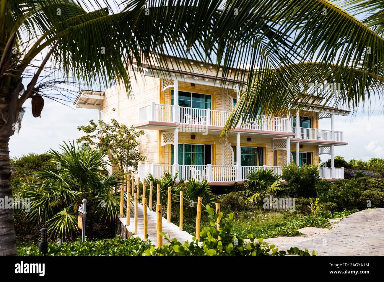 Wooden plank bridge leads hi-res stock photography and images - Alamy