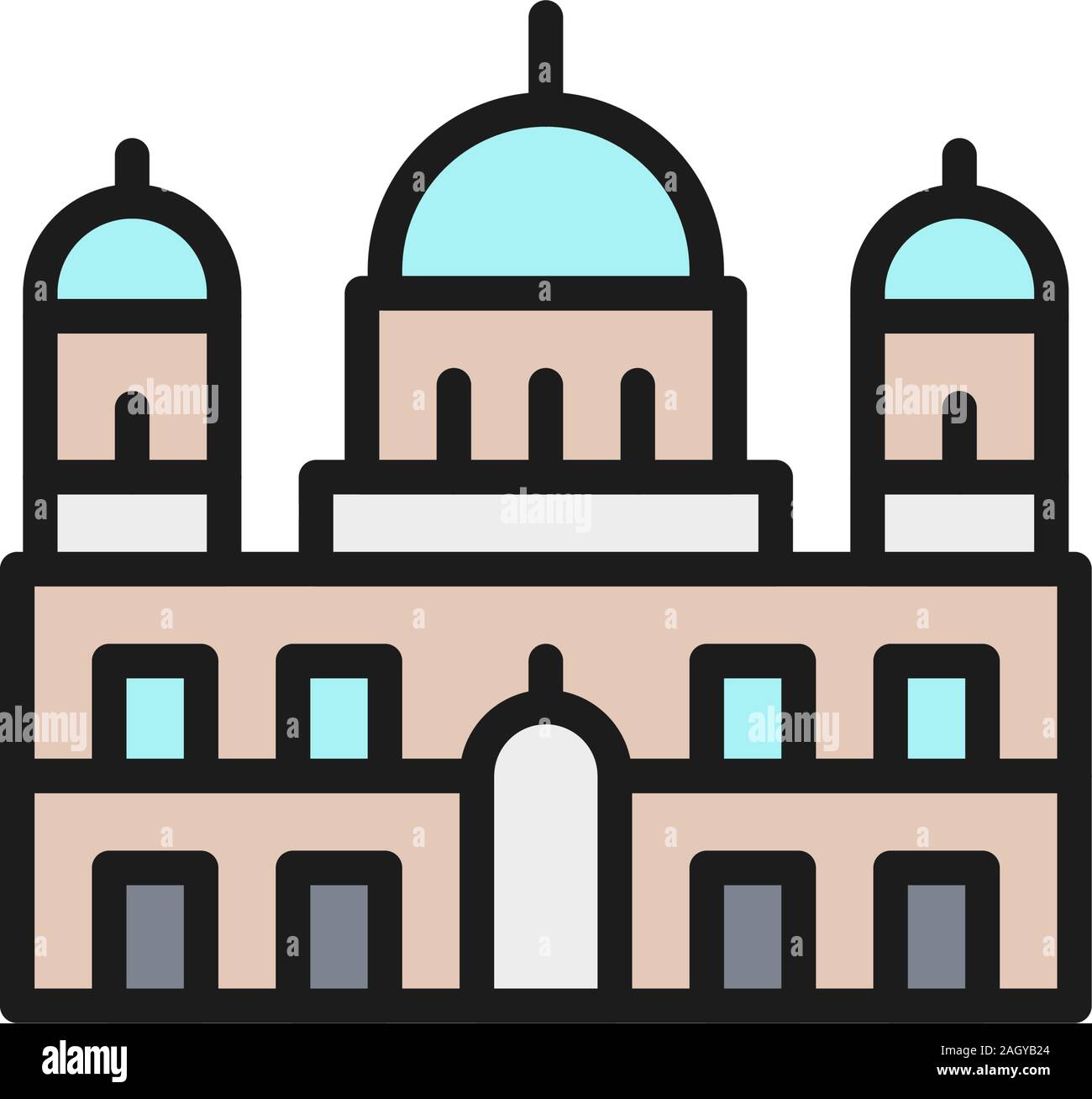 Old national museum berlin Stock Vector Images - Alamy