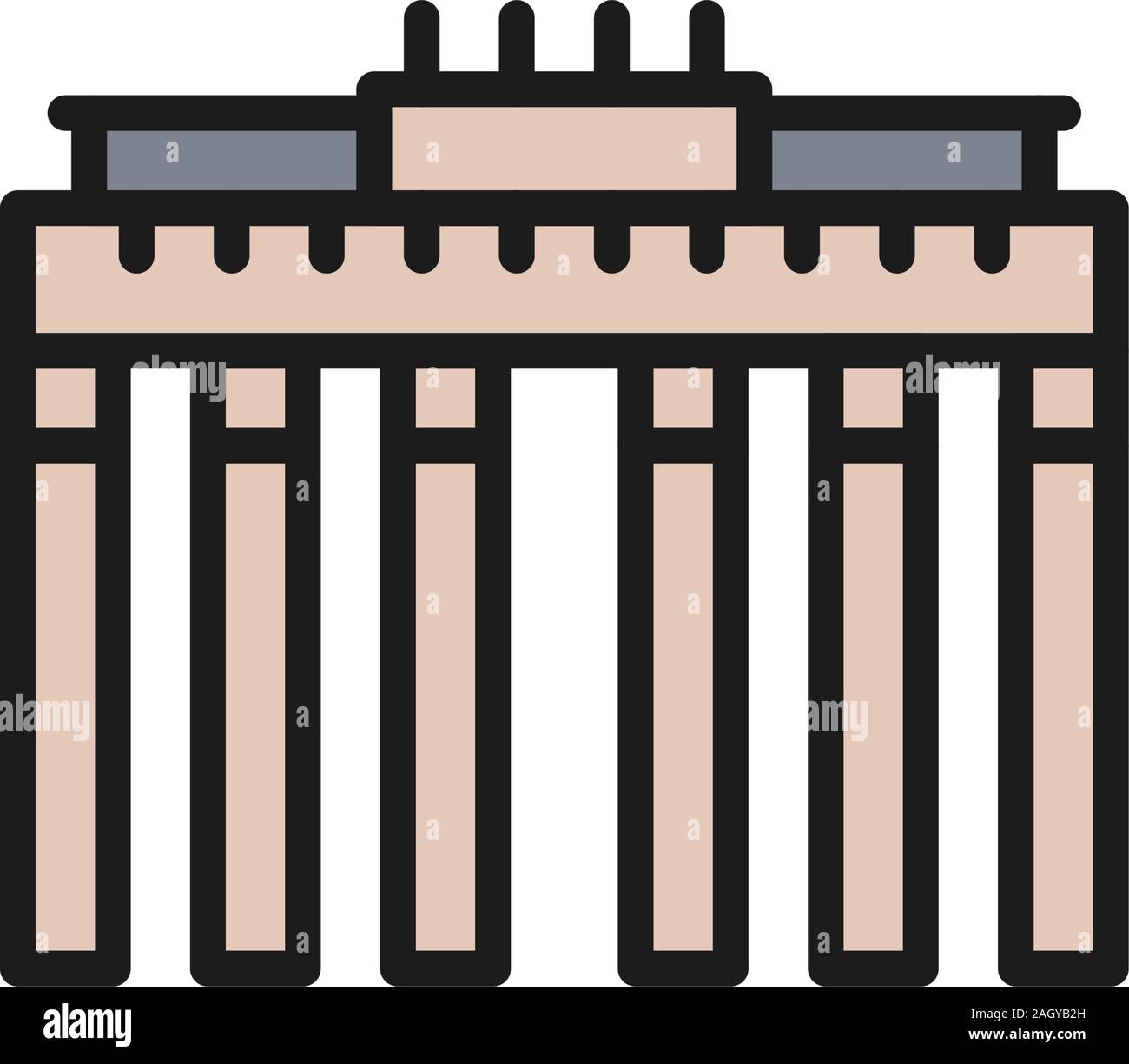 Brandenburger gate Stock Vector Images - Alamy