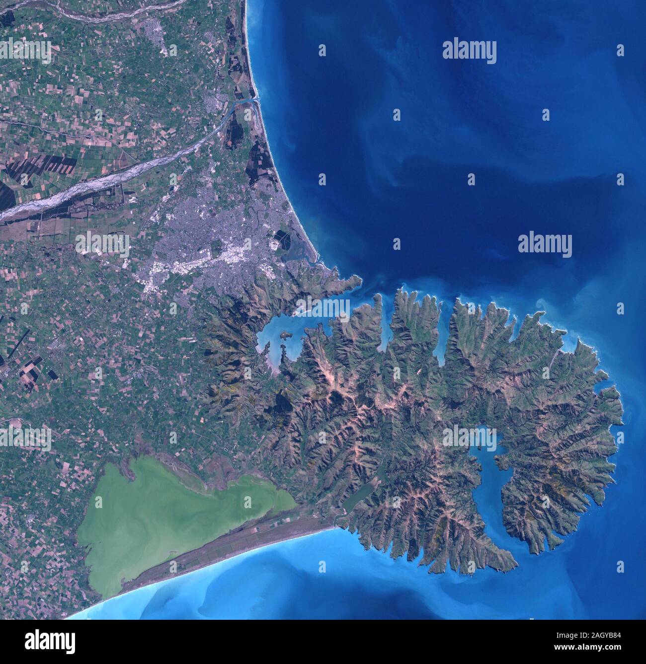 Christchurch new zealand aerial view hi-res stock photography and ...