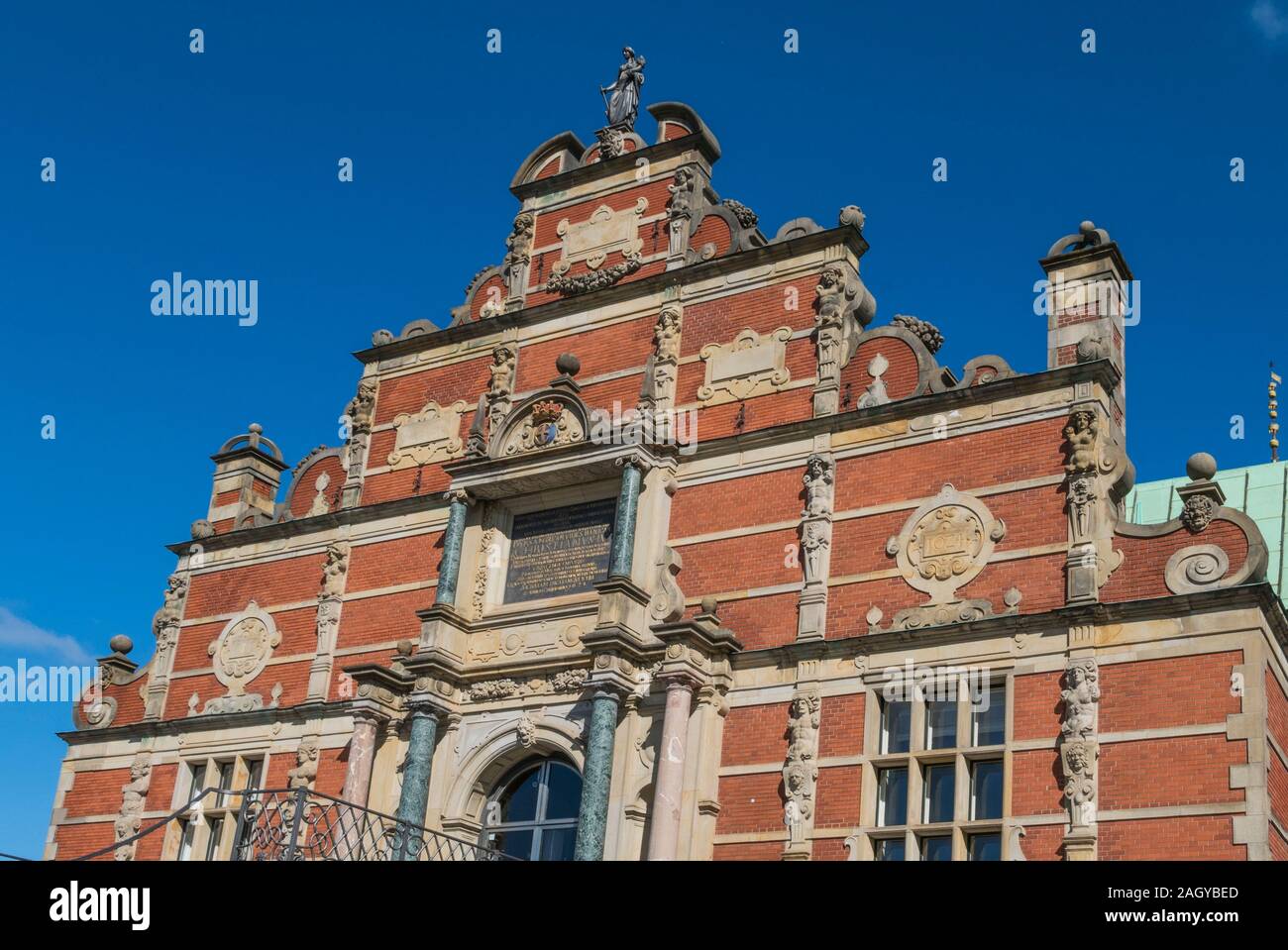 The exterior of the Stock Exchange building in Copenhagen, Denmark ...