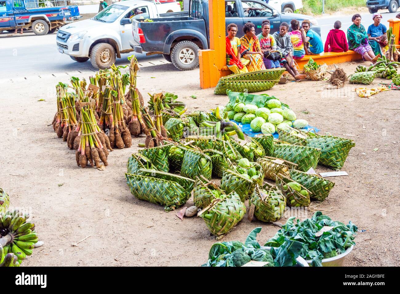 Vegetable market pacific island hi-res stock photography and images - Alamy