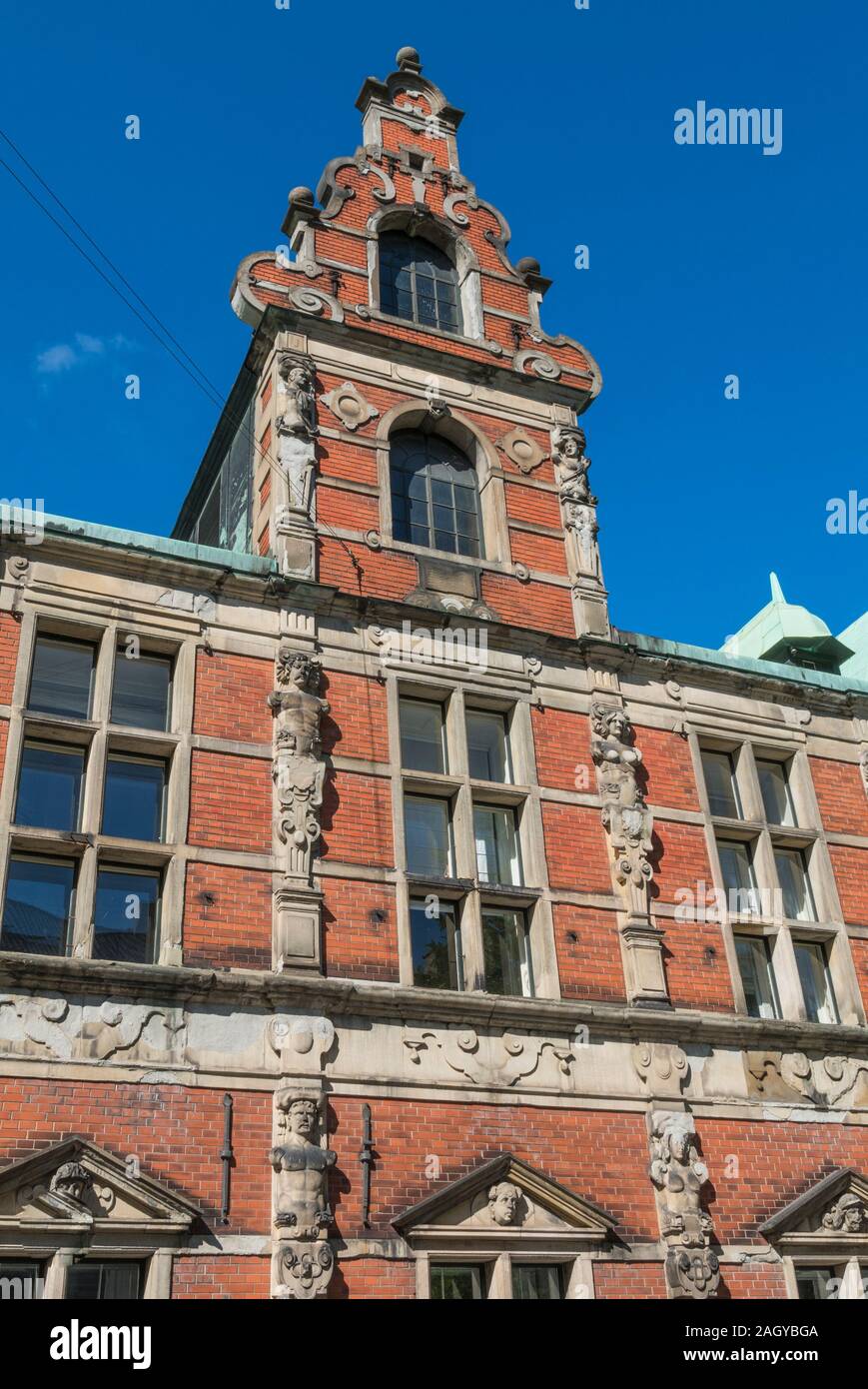 The exterior of the Stock Exchange building in Copenhagen, Denmark ...