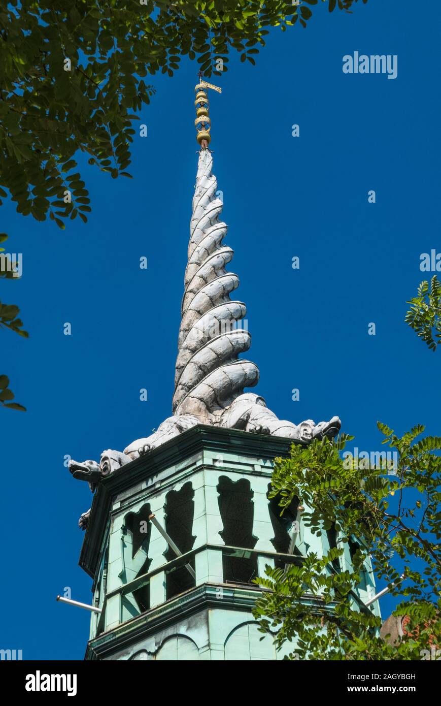 Twisted dragon spire copenhagen hi-res stock photography and images - Alamy