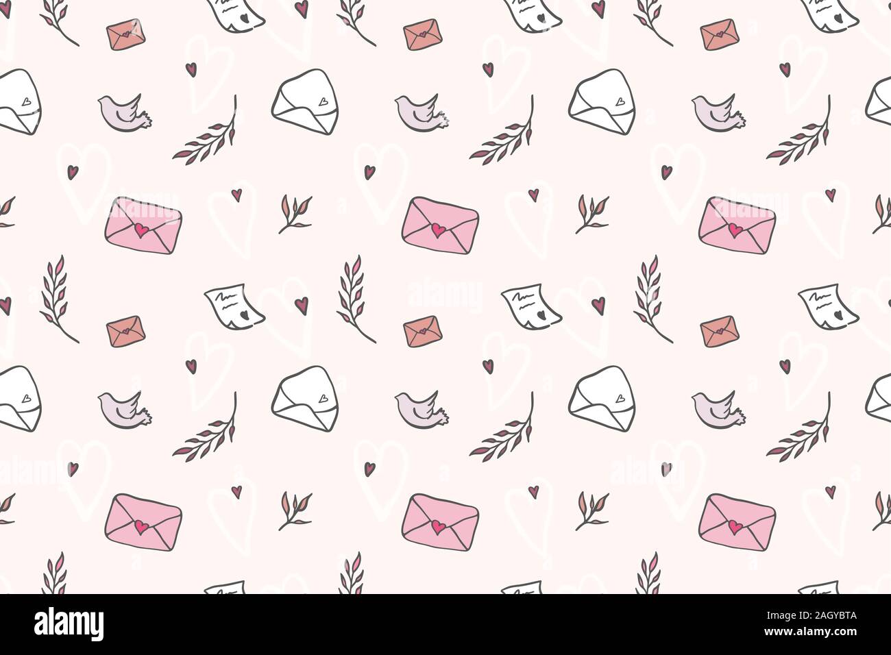 Cute Background Pattern Love