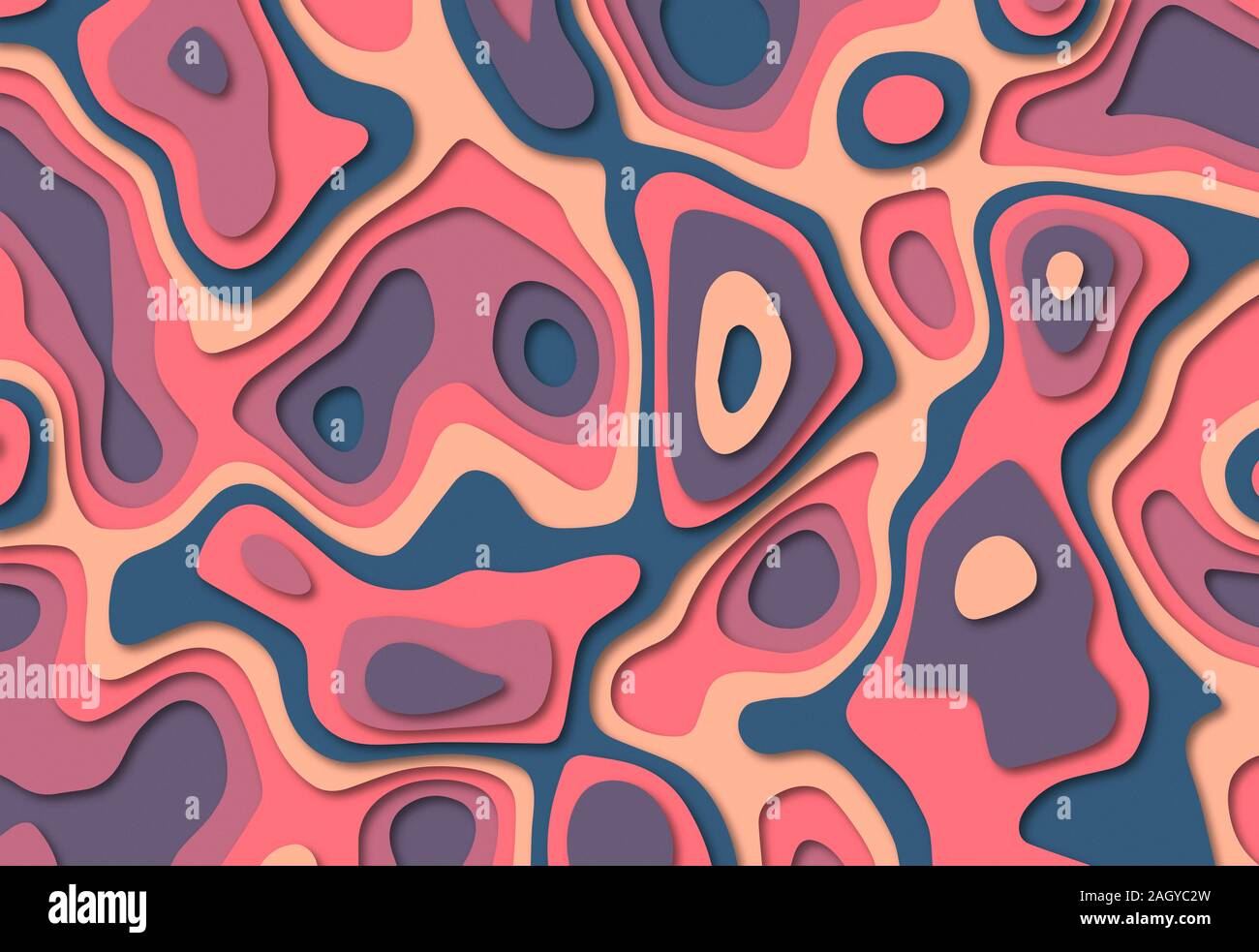 Colorful 3d paper cut background, abstract realistic paper texture with ...