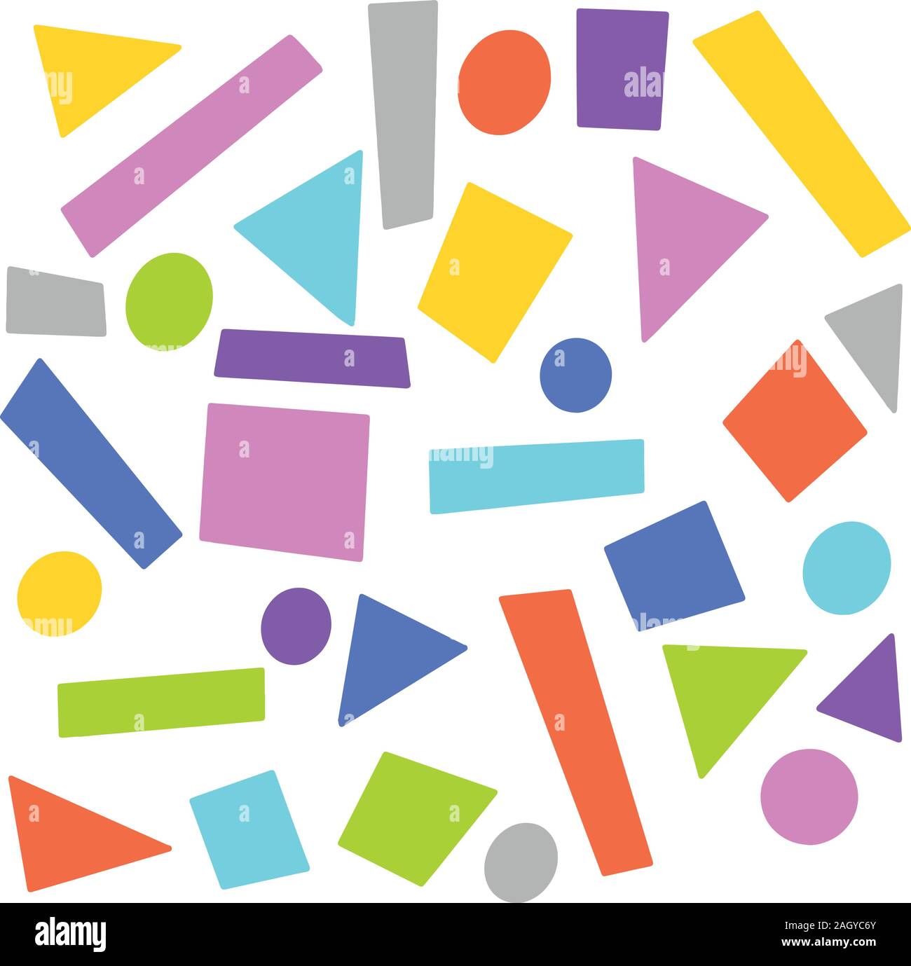 Abstract 80s Style Geometric Style Square Triangle Pattern Vector ...