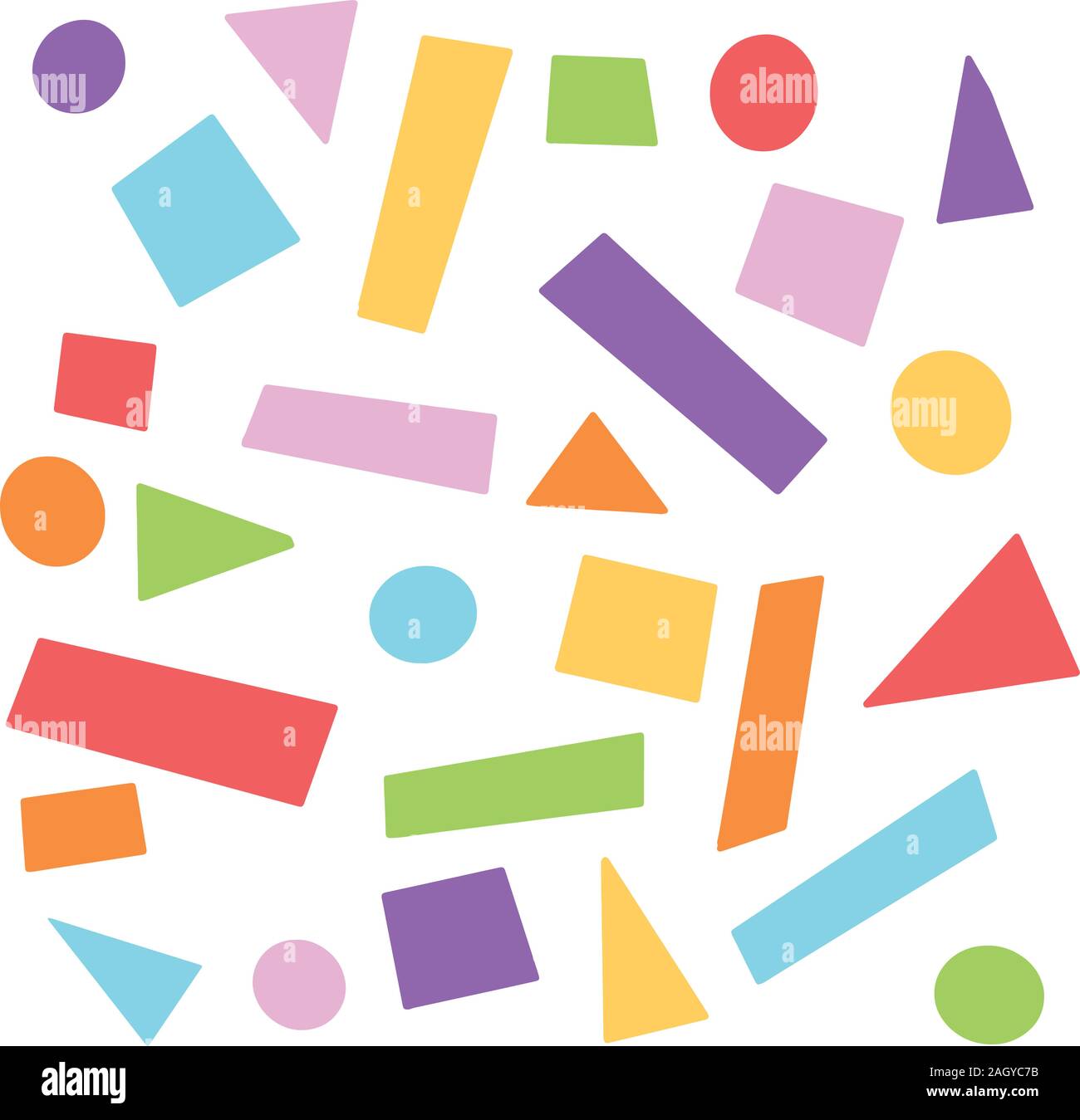 Abstract 80s Style Geometric Style Square Triangle Pattern Vector ...