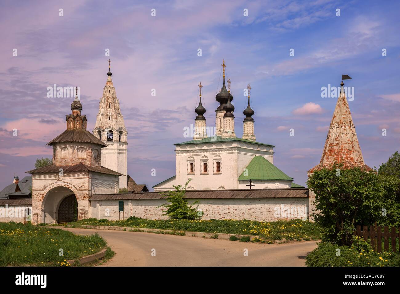 Alexander Monastery in Suzdal. Church of Ascension of the Lord, bell ...