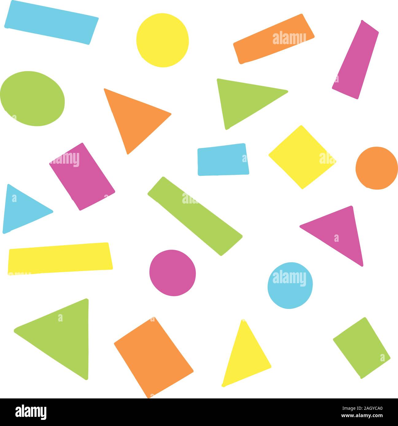 Abstract 80s Style Geometric Style Square Triangle Pattern Vector ...