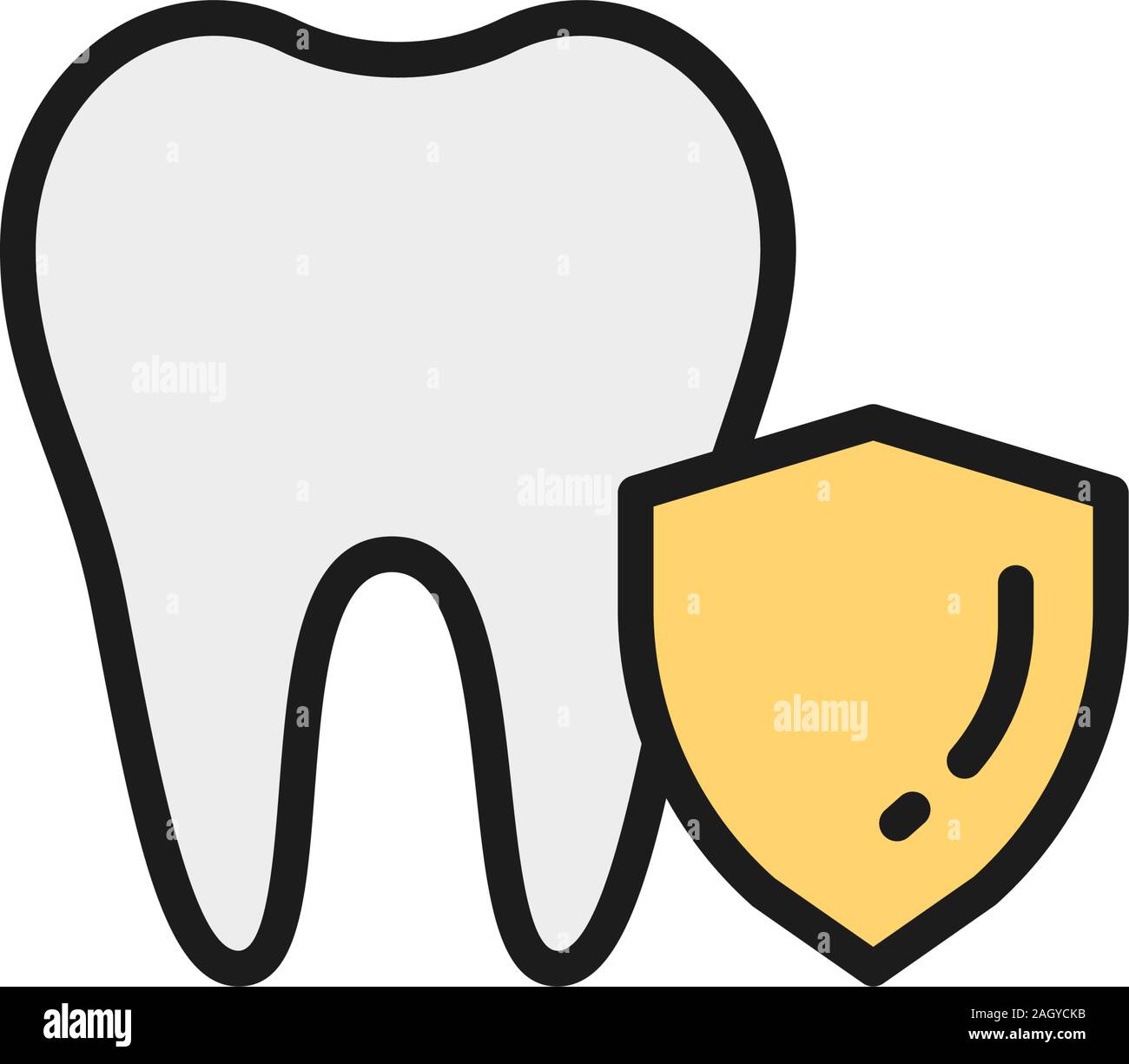 Realistic healthy tooth dental treatment Stock Vector Images - Alamy
