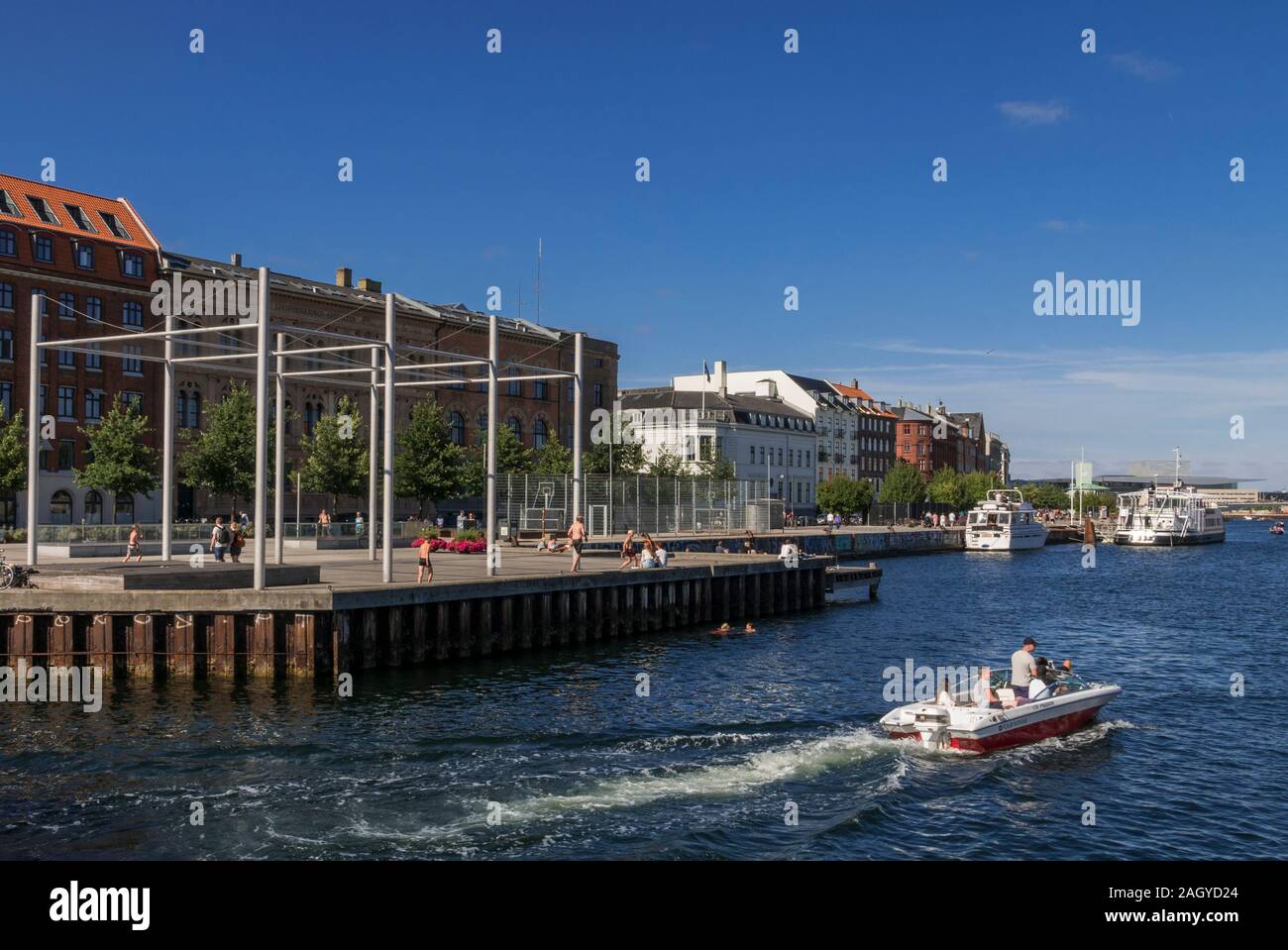 The harbour in Copenhagen, Denmark Stock Photo - Alamy