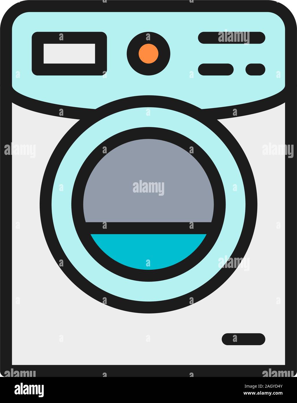 Wringer washing machine Stock Vector Images - Alamy