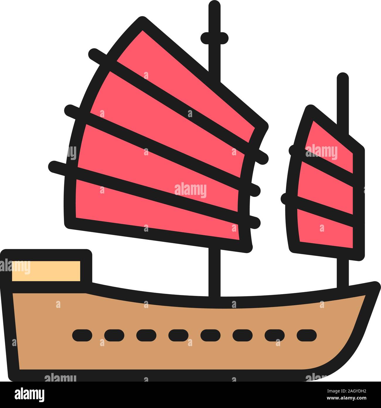 Chinese vessel Stock Vector Images - Alamy