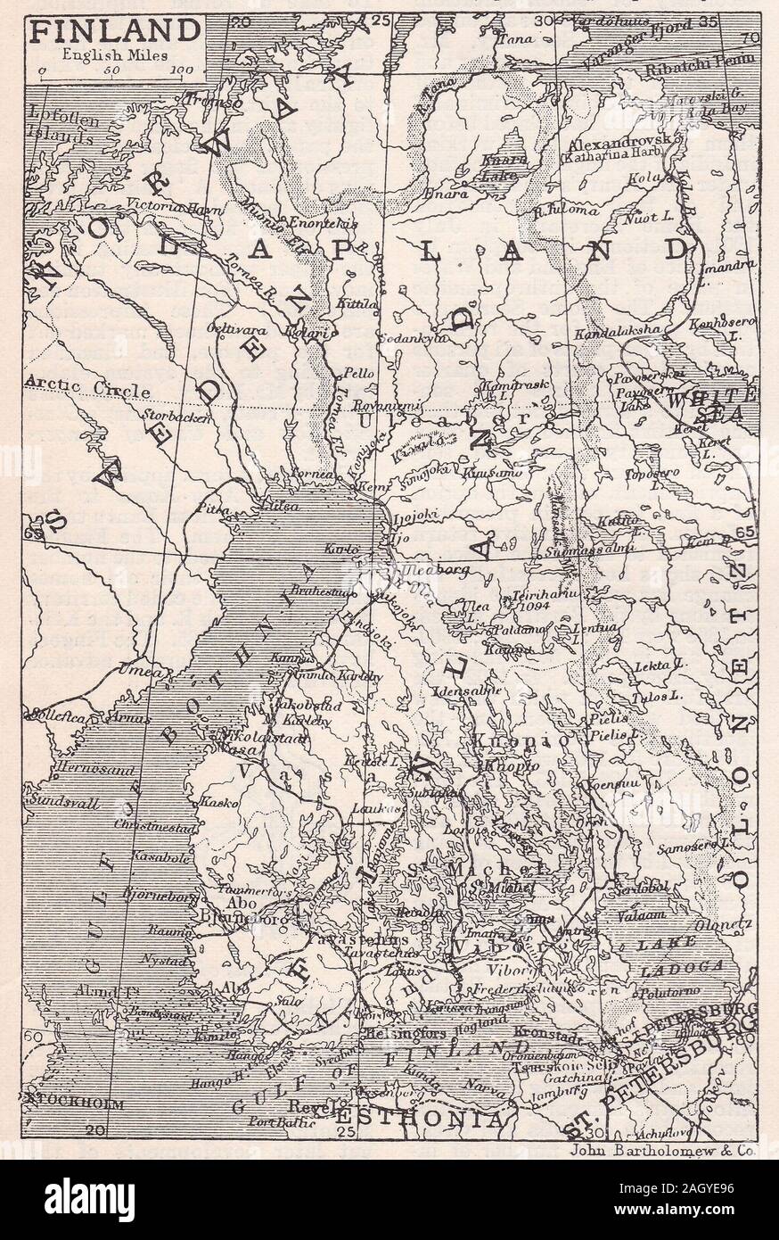 Gulf of bothnia map hi-res stock photography and images - Alamy