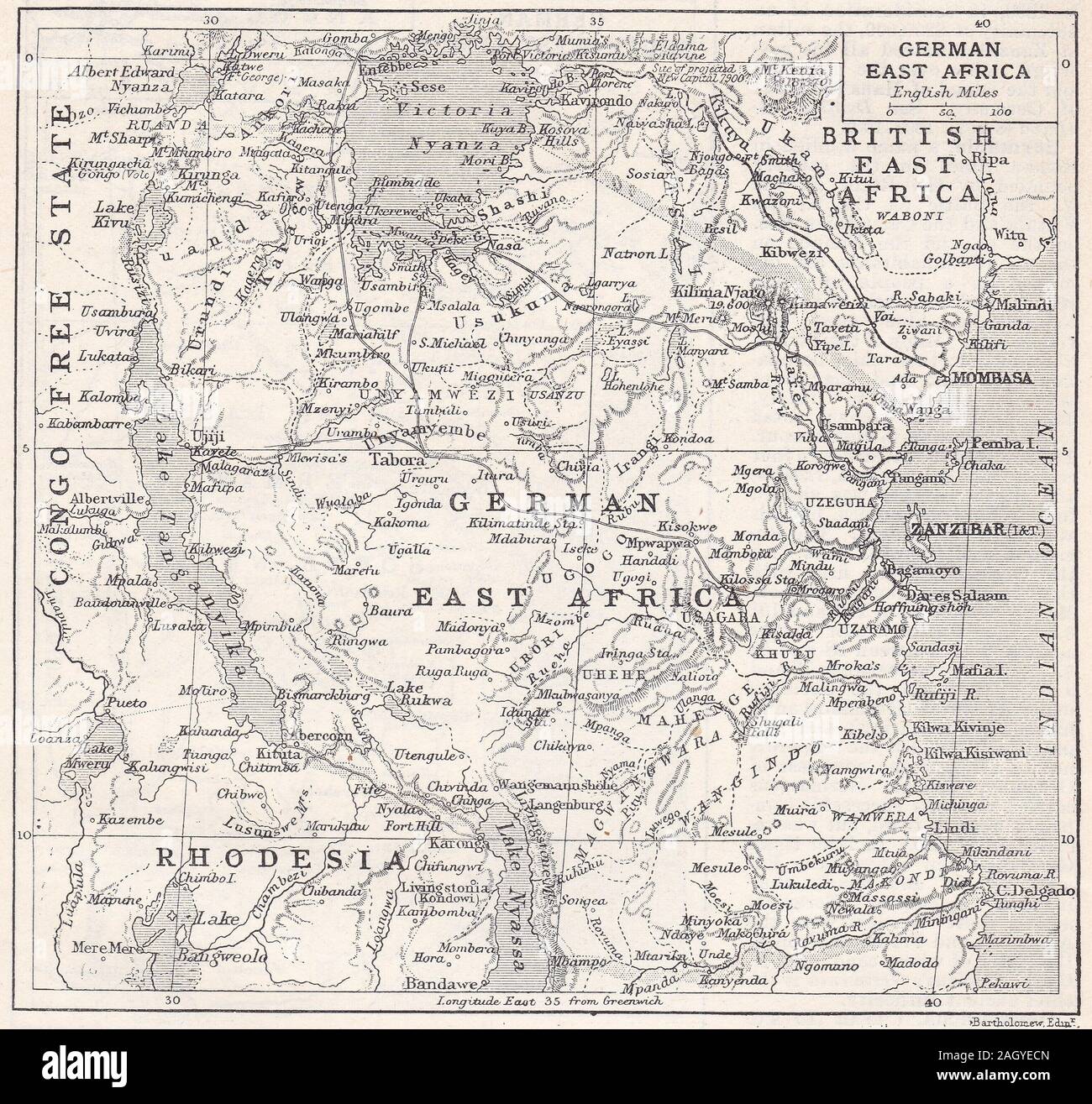 Vintage map africa 1930s hi-res stock photography and images - Alamy