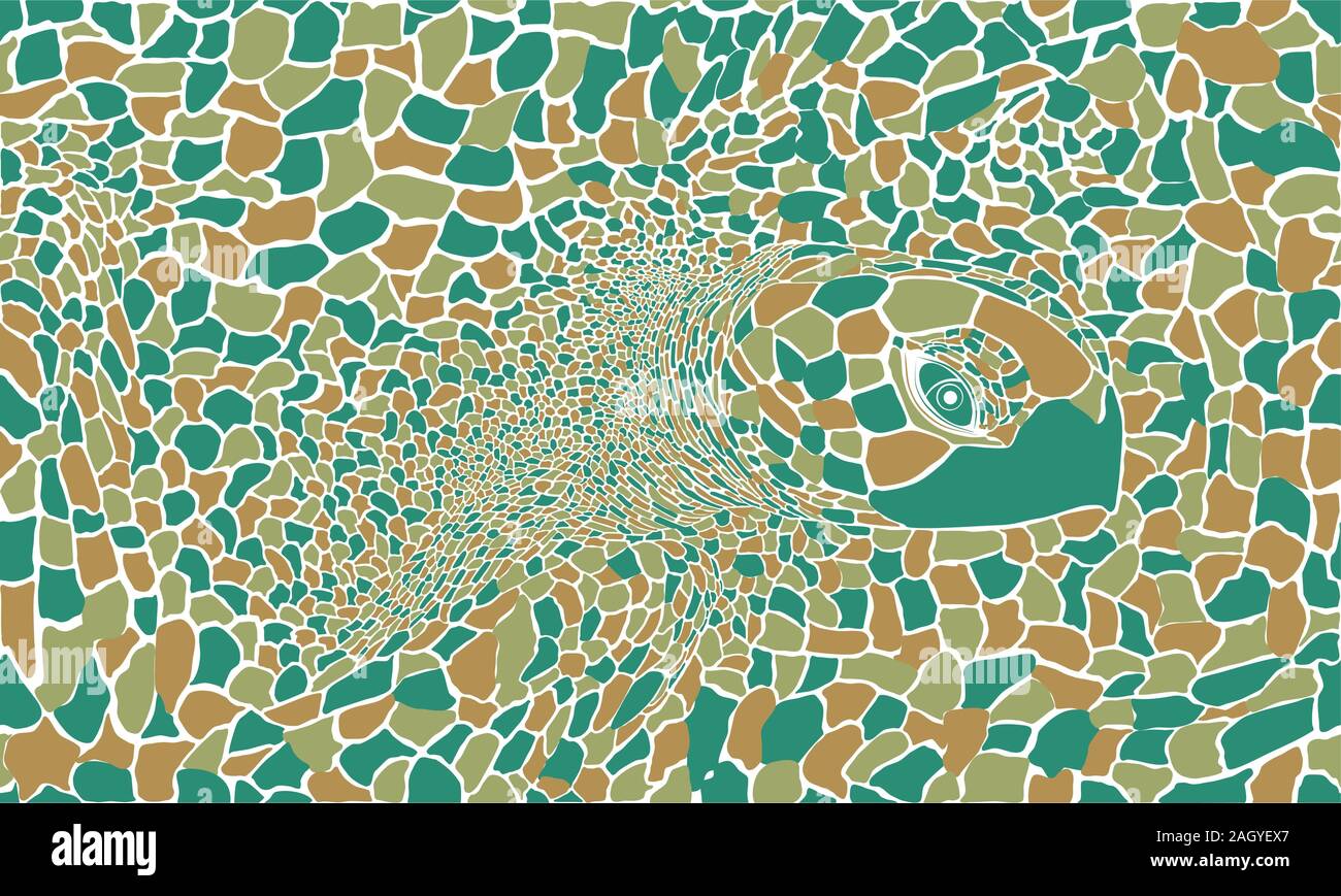 Artistic texture of turtle head and leather Stock Vector Image & Art ...