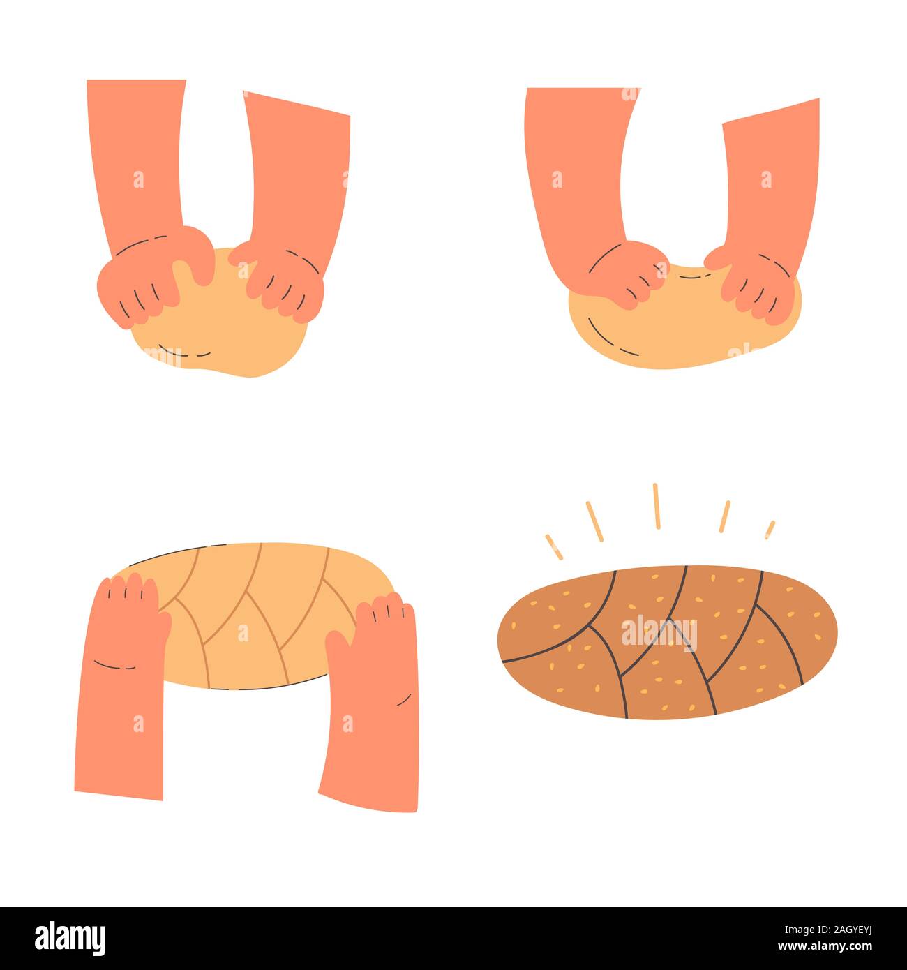 Hand made pizza Stock Vector Images - Alamy