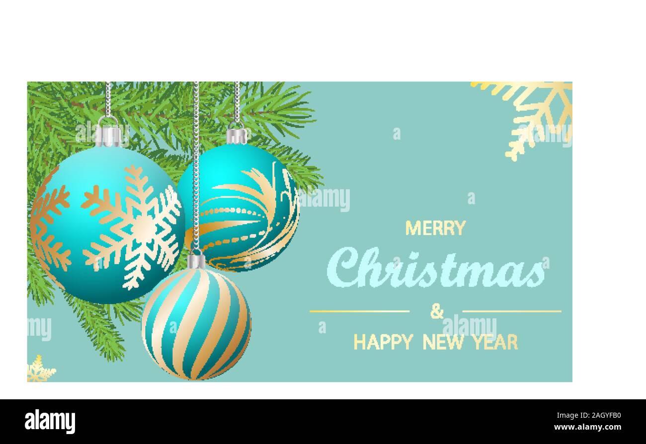 Vector drawing. Christmas Greeting Card, Merry Christmas and Happy New ...