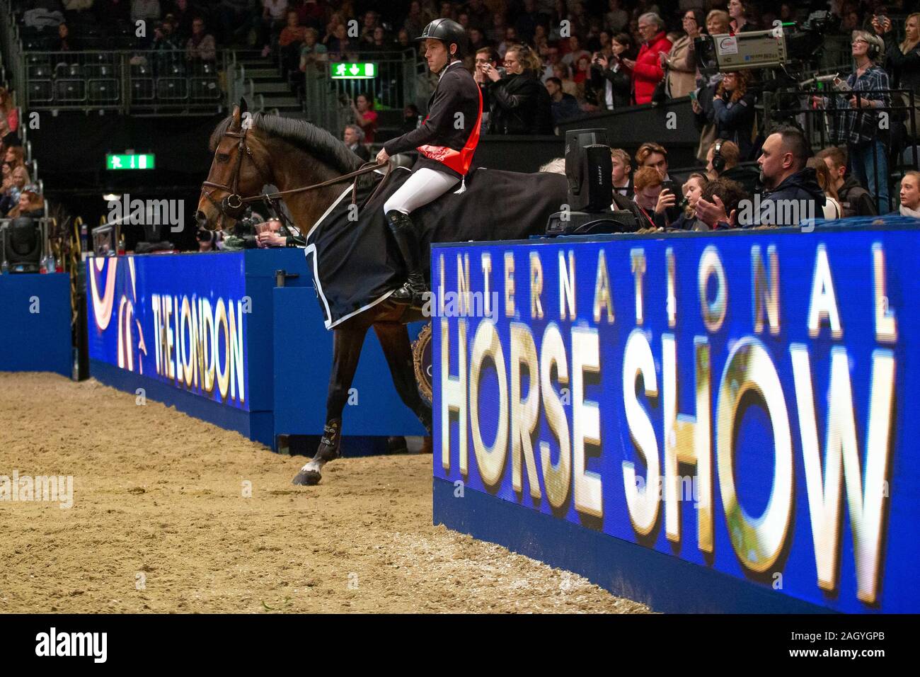 London. United Kingdom. 22 December 2019. Showjumping. Winner. Scott ...