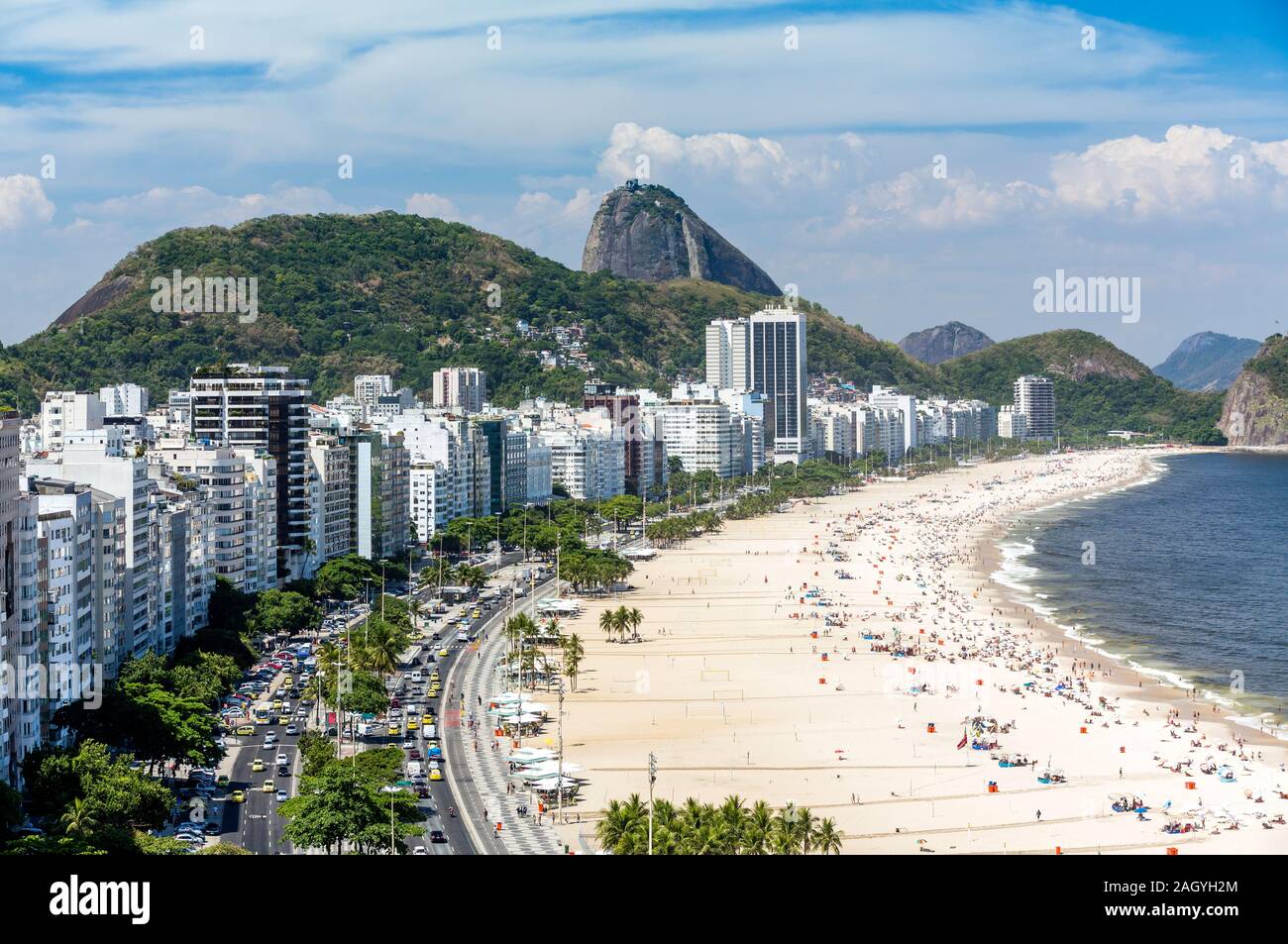 Aerial view copacabana beach hi-res stock photography and images - Alamy