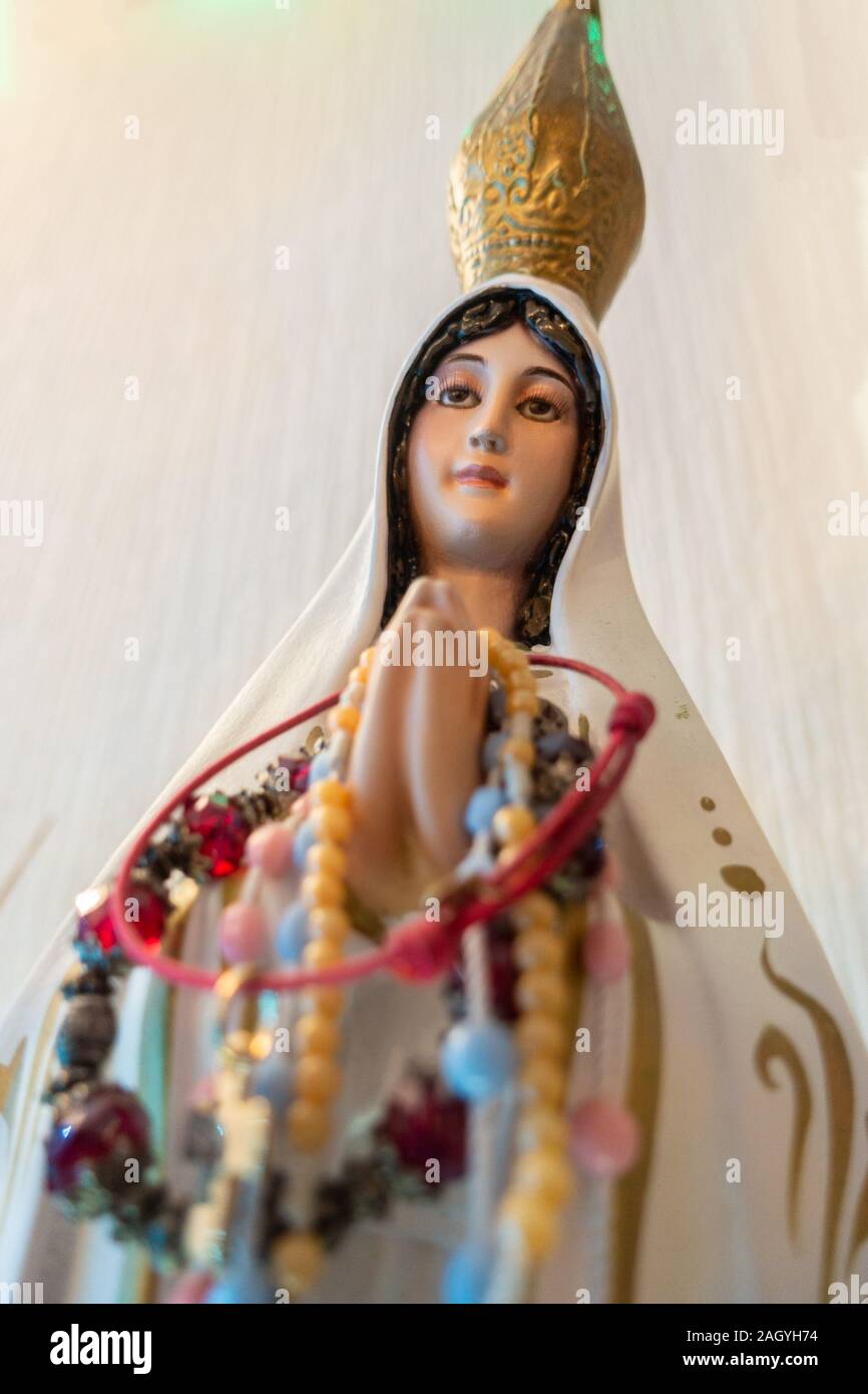A figuring of The Virgin Mary praying, a key figure in The Catholic ...