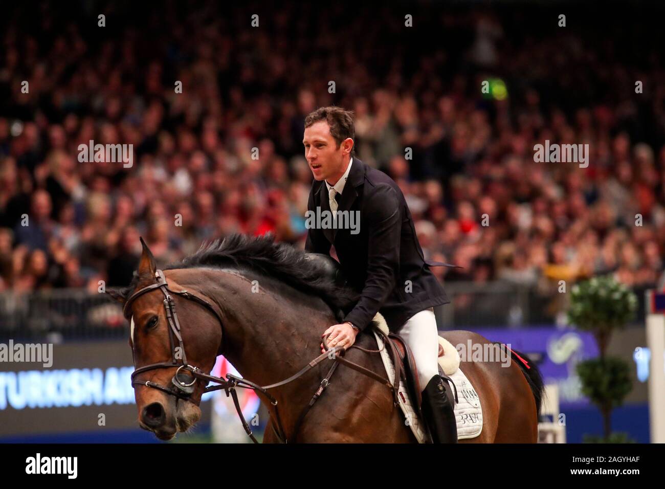 Scott Brash riding Hello Vincent competes in the Turkish Airlines ...