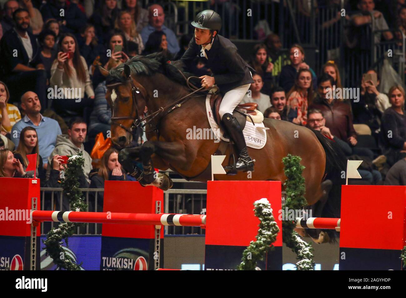 Scott Brash riding Hello Vincent competes in the Turkish Airlines ...