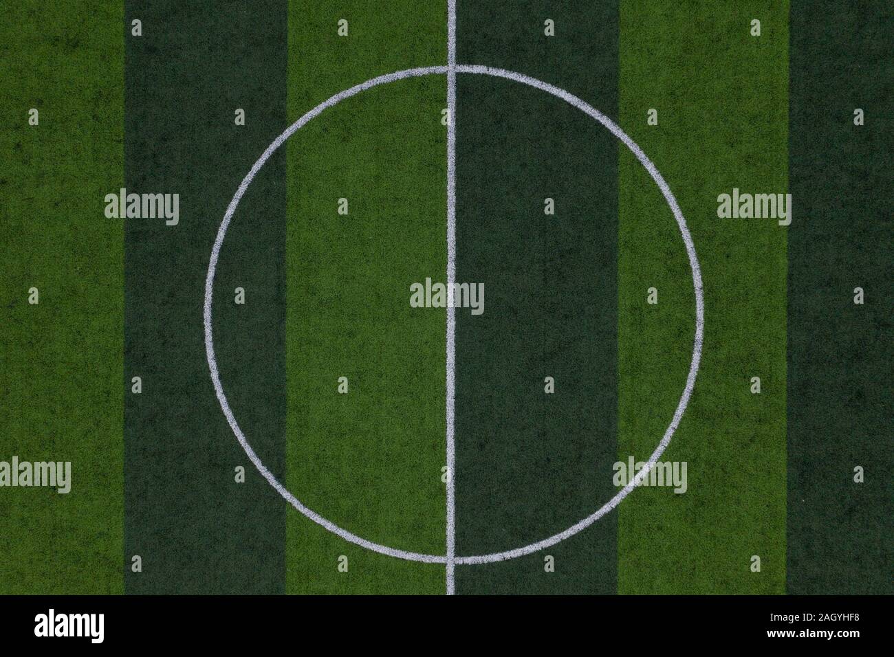 Center of soccer field, Striped soccer field background, Green grass ...