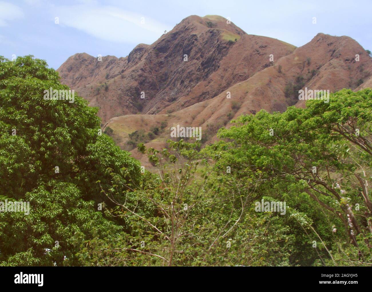 Hills in Mindoro island (The Philippines), showing signs of excessive ...