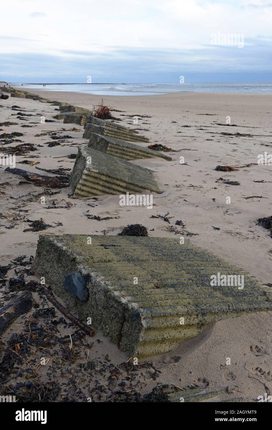 World War two anti-tank barricades remain in place seventy years on, on ...