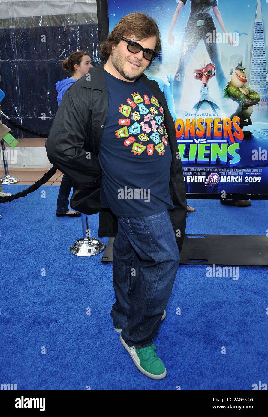 Jack Black - Monsters Vs Aliens Premiere at the Gibson Amphitheatre at ...