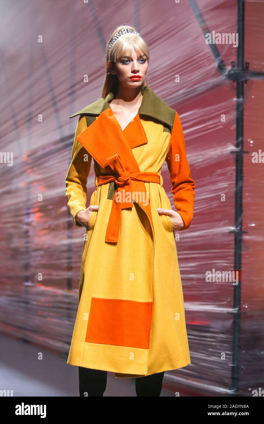 Zagreb, Croatia - October 26, 2019 : A model wearing Zoran Aragovic ...